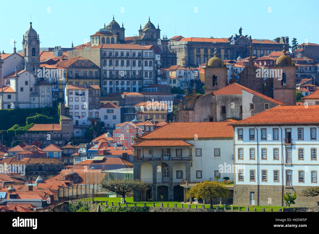Porto city cityscape spring evening view (Portugal Stock Photo - Alamy