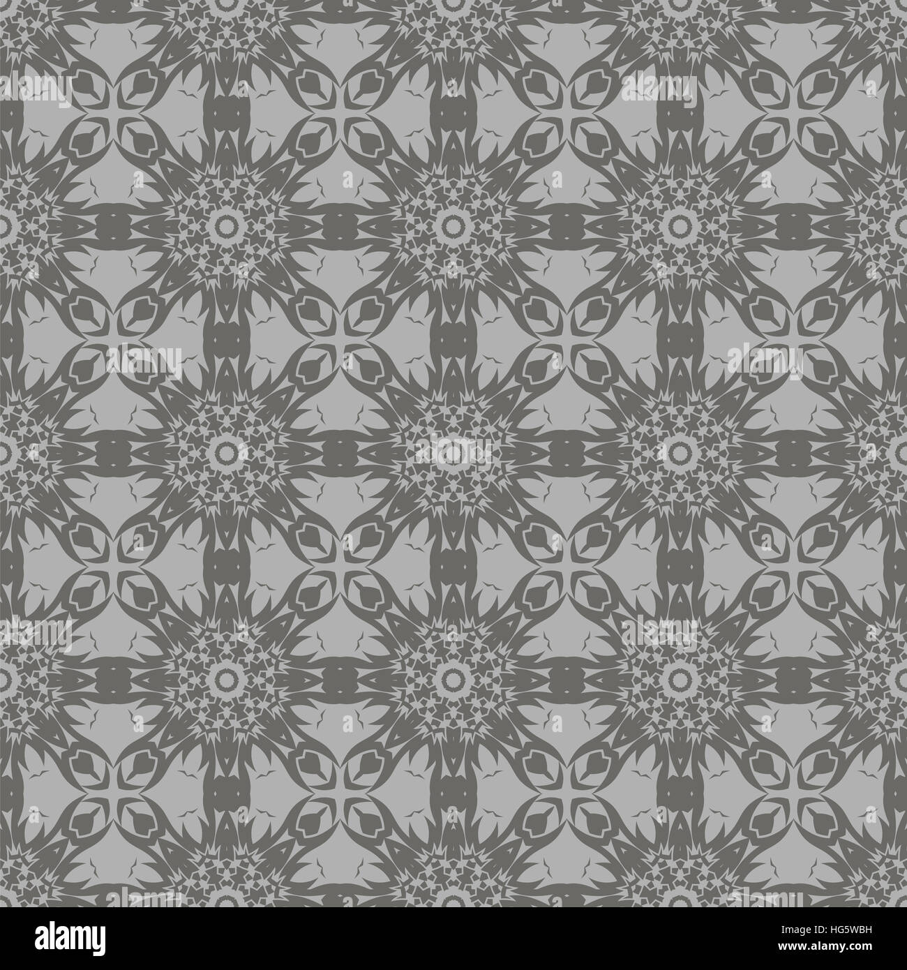 Grey Ornamental Seamless Line Pattern Stock Photo - Alamy