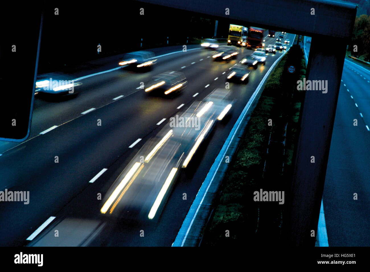 Autobahn (motorway, expressway Stock Photo - Alamy