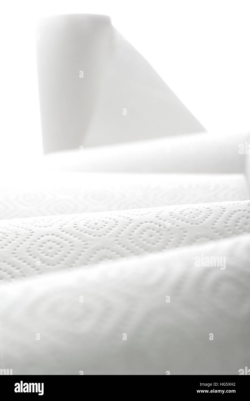 Multiple rolls of paper towel, kitchen rolls Stock Photo - Alamy