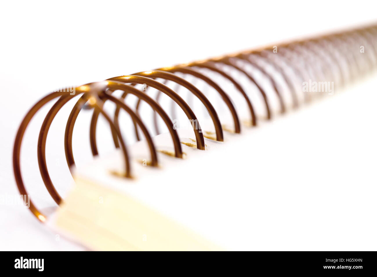 Spiral notebook, closeup Stock Photo - Alamy