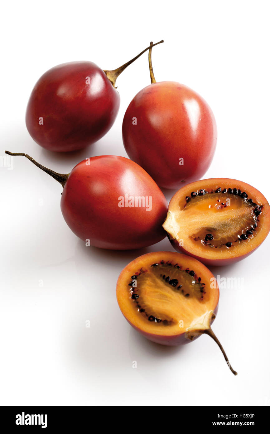 Tamarillos or Tree Tomatoes (Solanum betaceum or Cyphomandra betacea ...