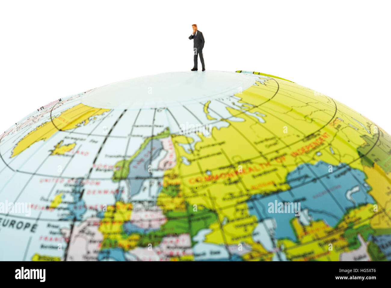 Map globe ruler hi-res stock photography and images - Alamy