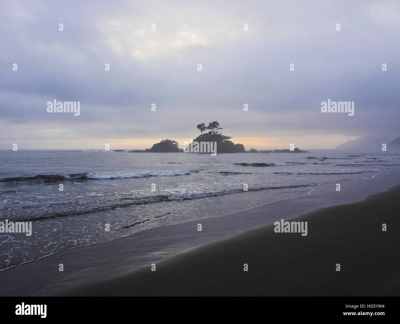 Brazil, State of Sao Paulo, Ilhabela Island, View of the Castelhanos ...
