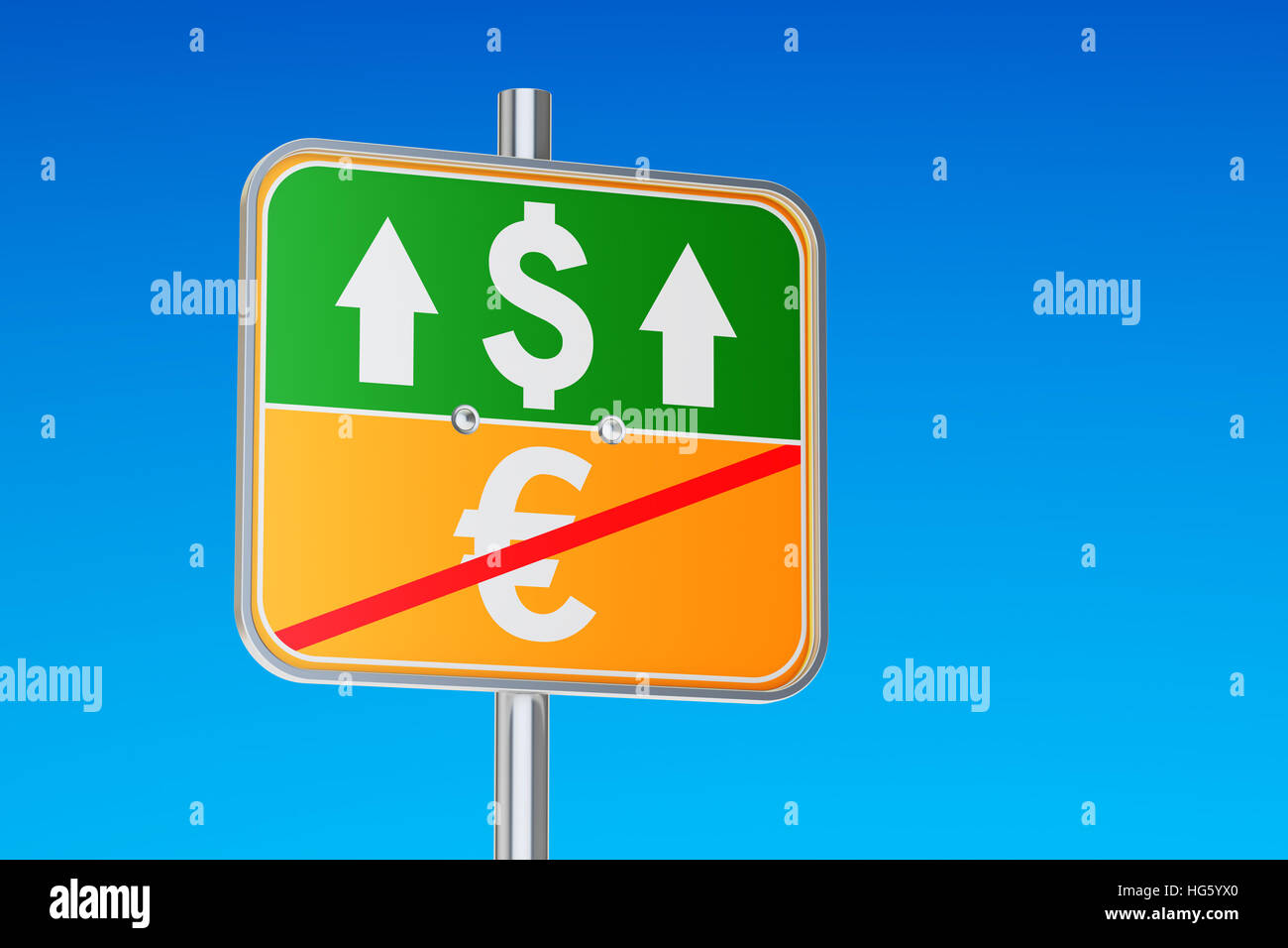 Dollar sign and road sign hi-res stock photography and images - Alamy