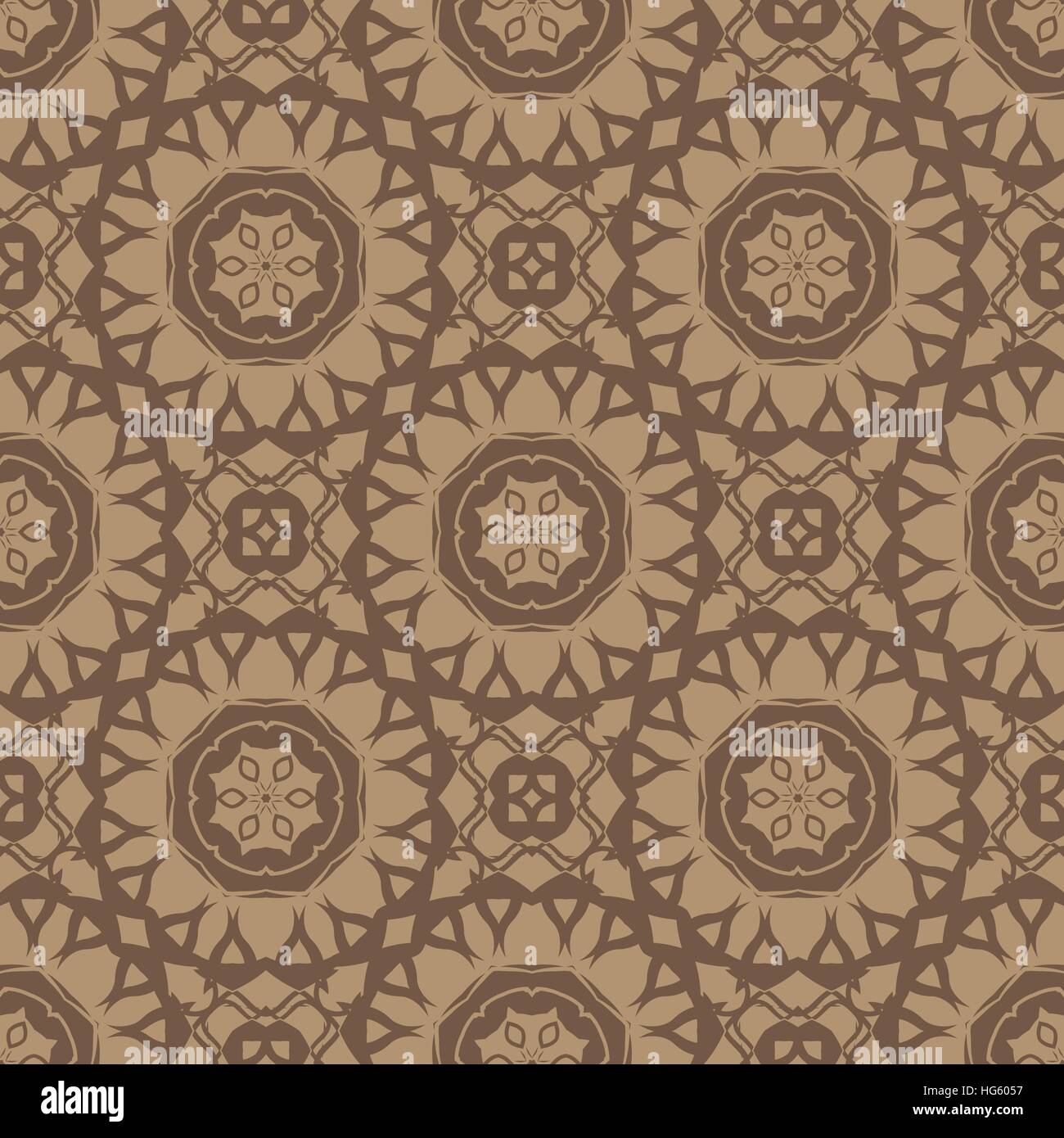 Brown Ornamental Seamless Line Pattern Stock Vector Image & Art - Alamy