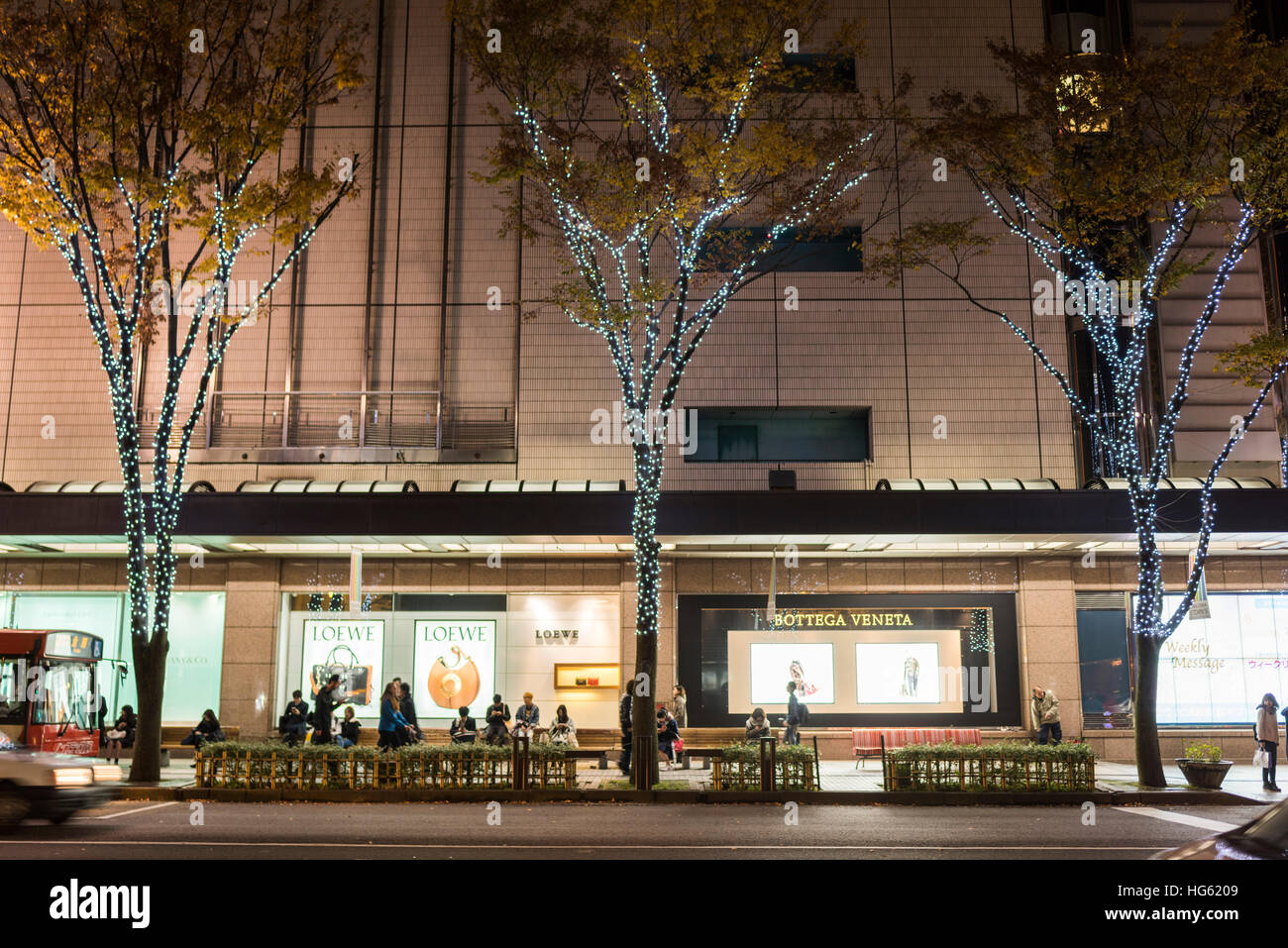Street scene at Hyakumangoku street, Kanazawa City, Ishikawa Prefedture ...