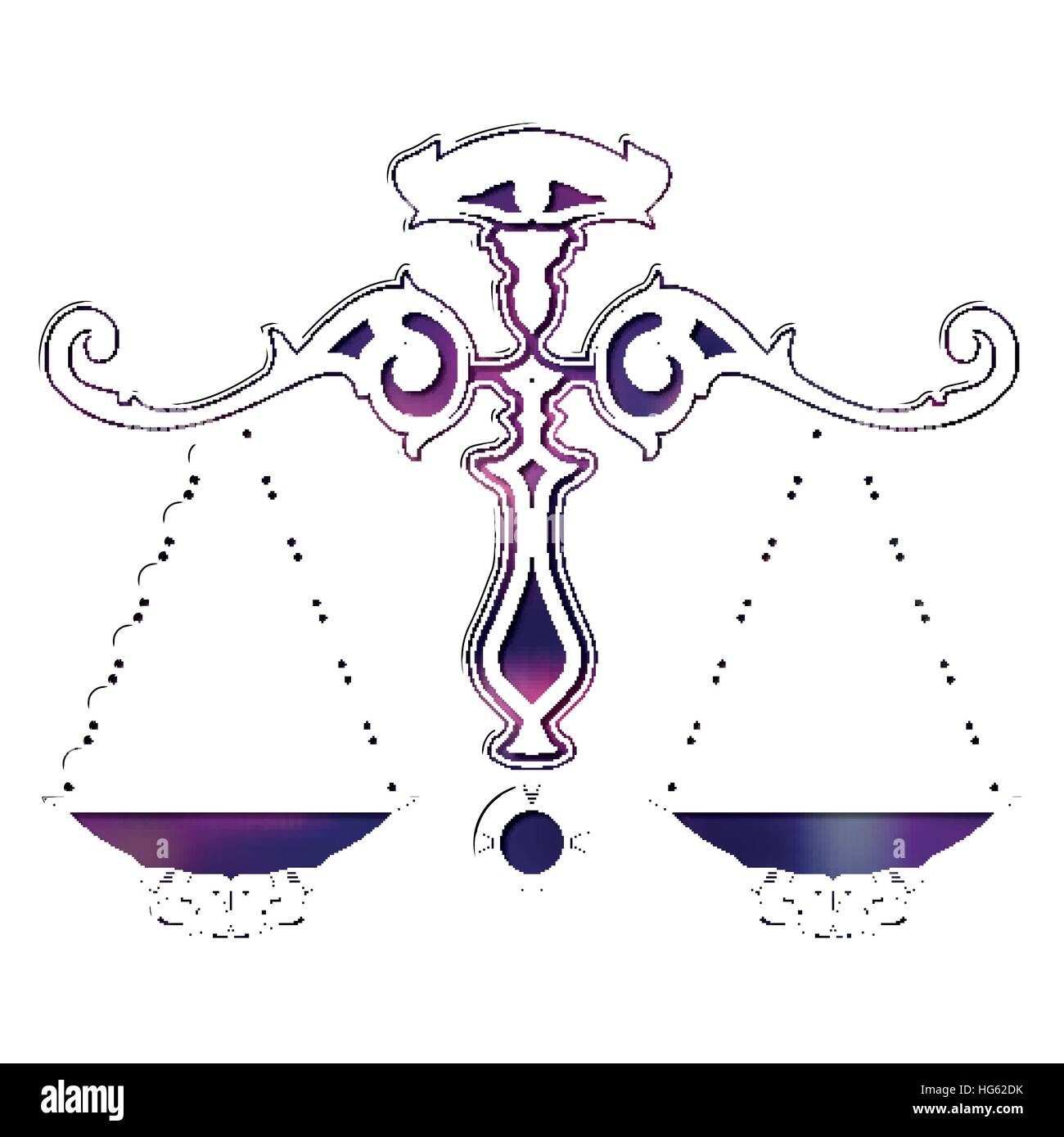 Astrology star sign scales balance hi-res stock photography and images ...