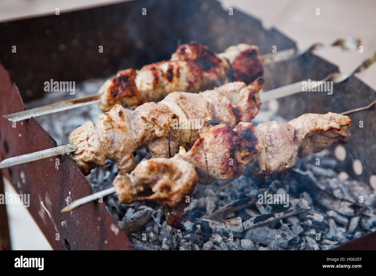 Shashlyk meat hi-res stock photography and images - Alamy