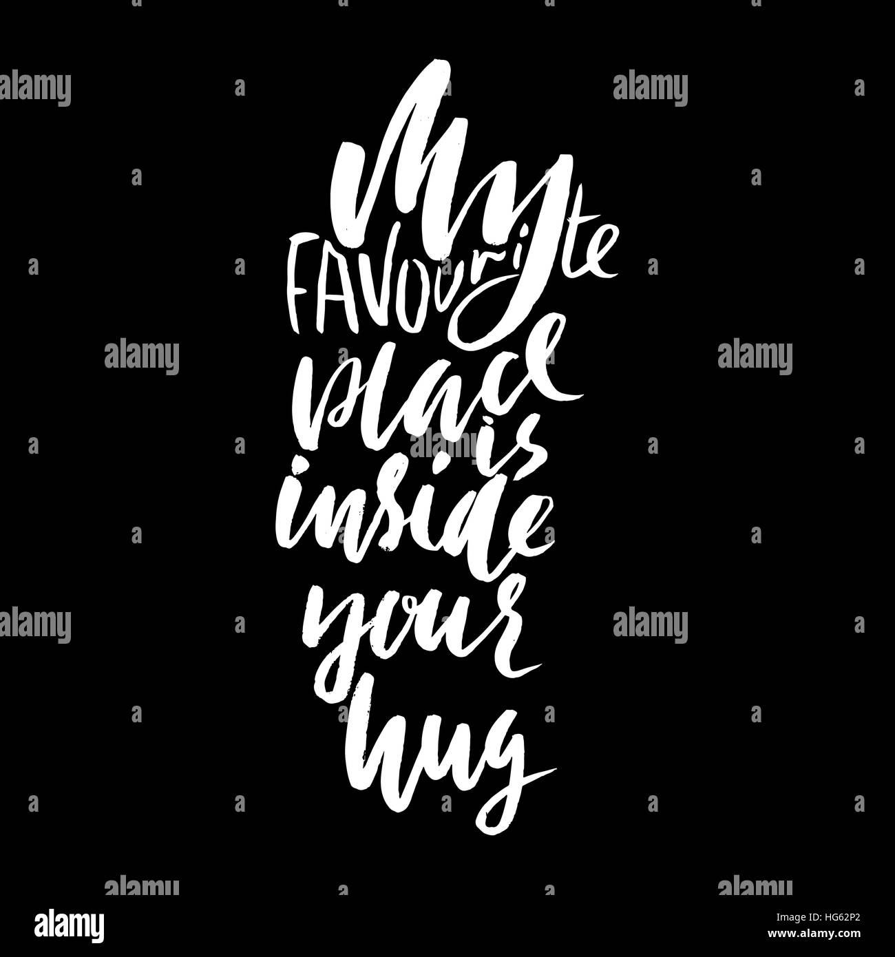 Hand Lettered Inspirational Quote Hand Brushed Ink Lettering Modern