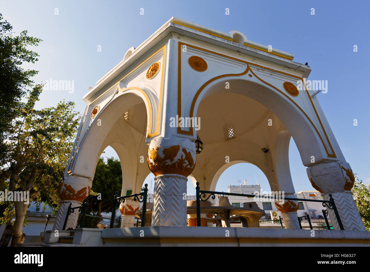 Italian architecture in the town of Rhodes, Greece Stock Photo - Alamy