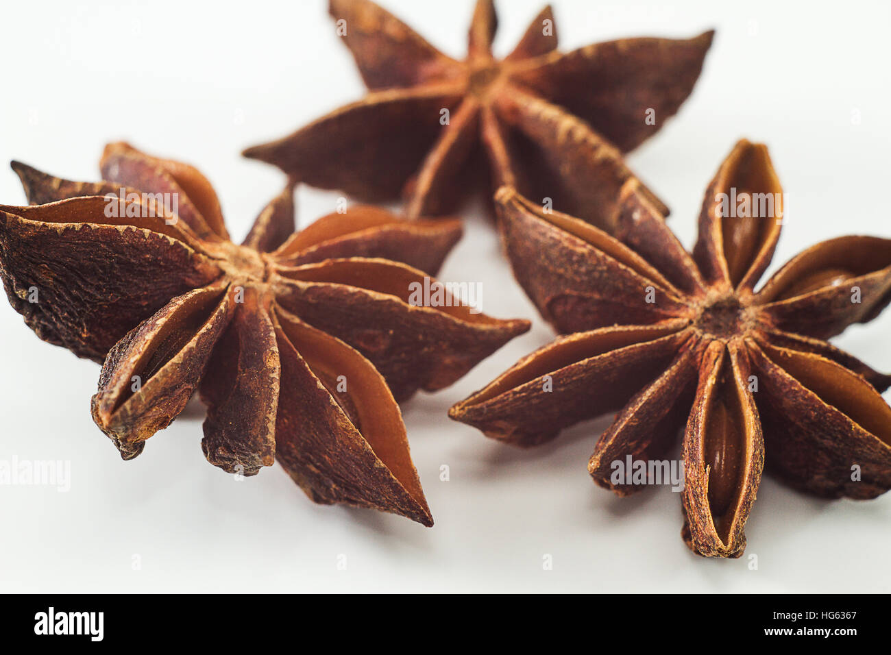 Beautiful photo anise isolated on white background Stock Photo - Alamy