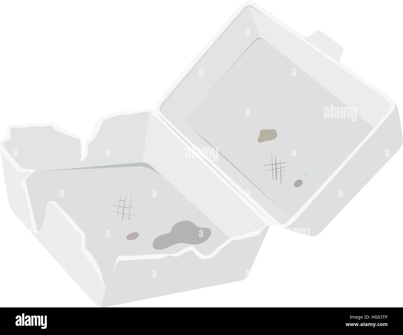 Used foam box on the ground illustration Stock Vector Image & Art - Alamy