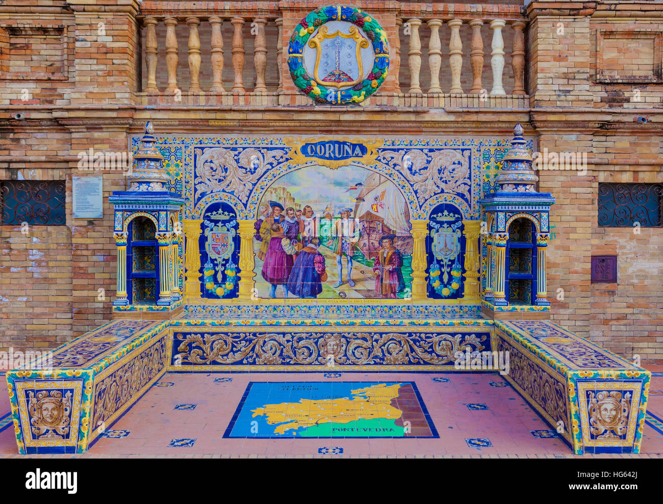 Tile mosaic spanish province plaza hi-res stock photography and images ...