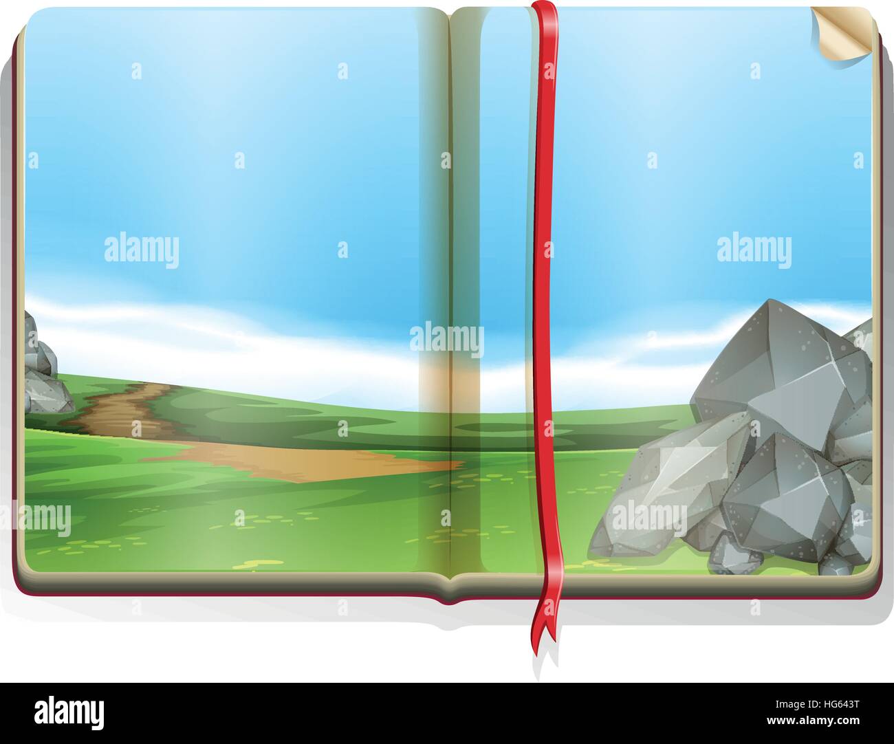 Path in countryside white Stock Vector Images - Alamy