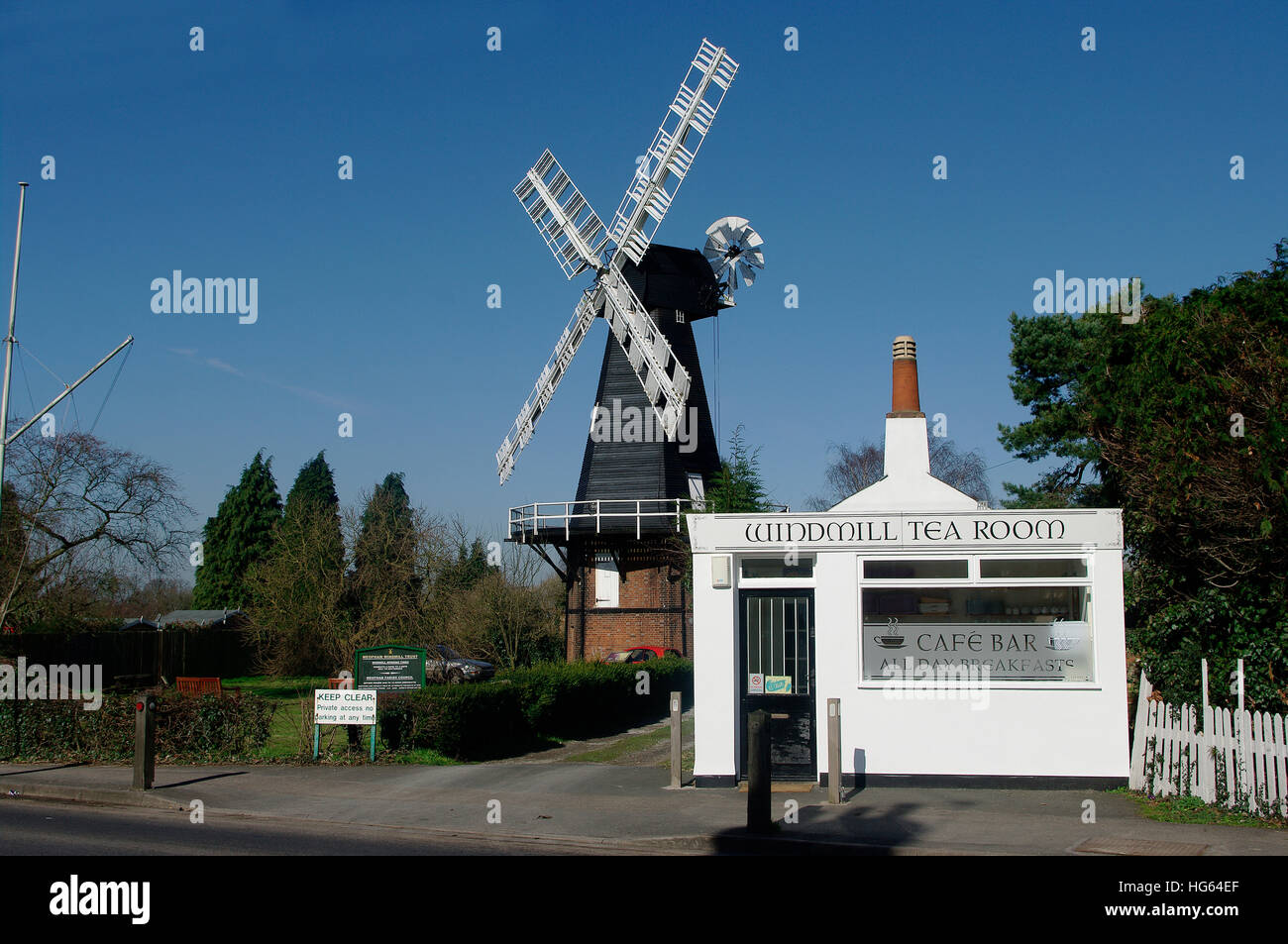 Meopham Windmill and Tea Room Stock Photo - Alamy