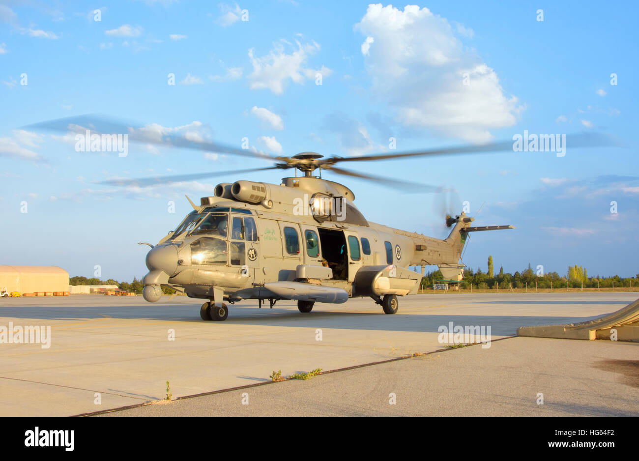 Royal Saudi Air Force AS532 Cougar CSAR helicopter Stock Photo - Alamy