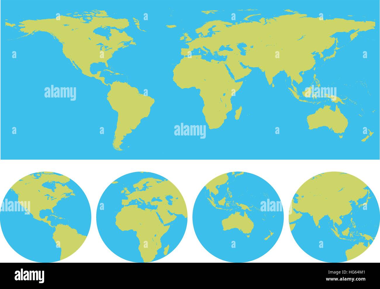 White world maps Stock Vector Images - Alamy