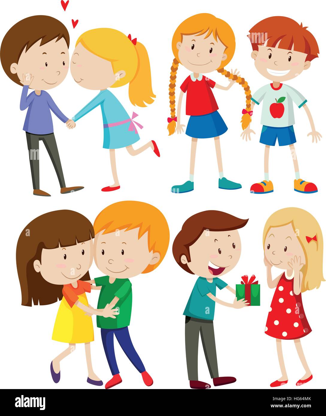Couple different ages Stock Vector Images - Alamy