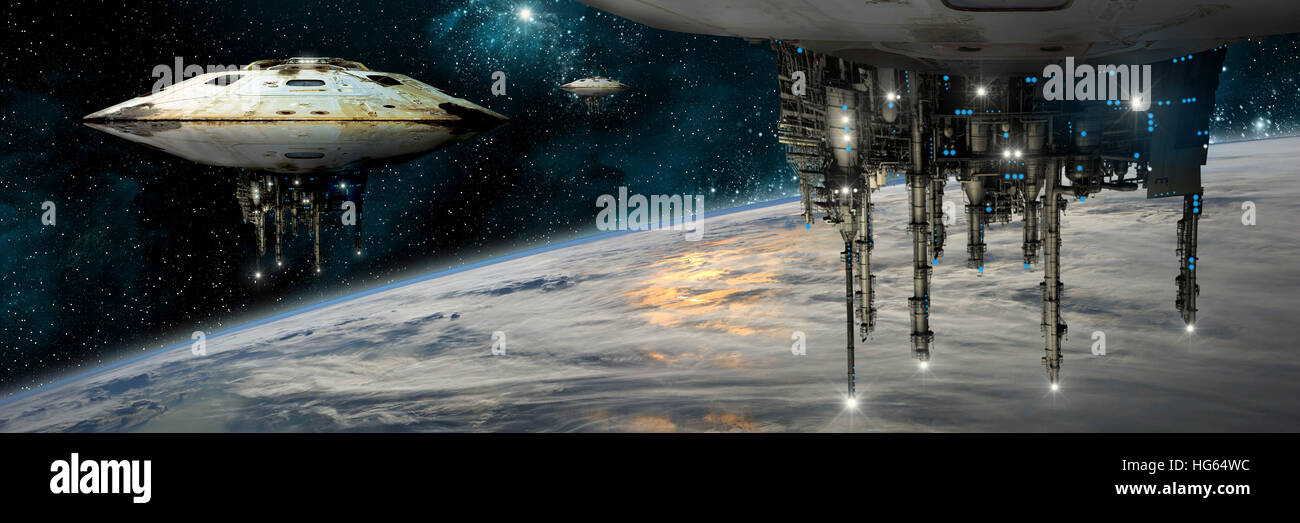 Alien spaceships hi-res stock photography and images - Alamy