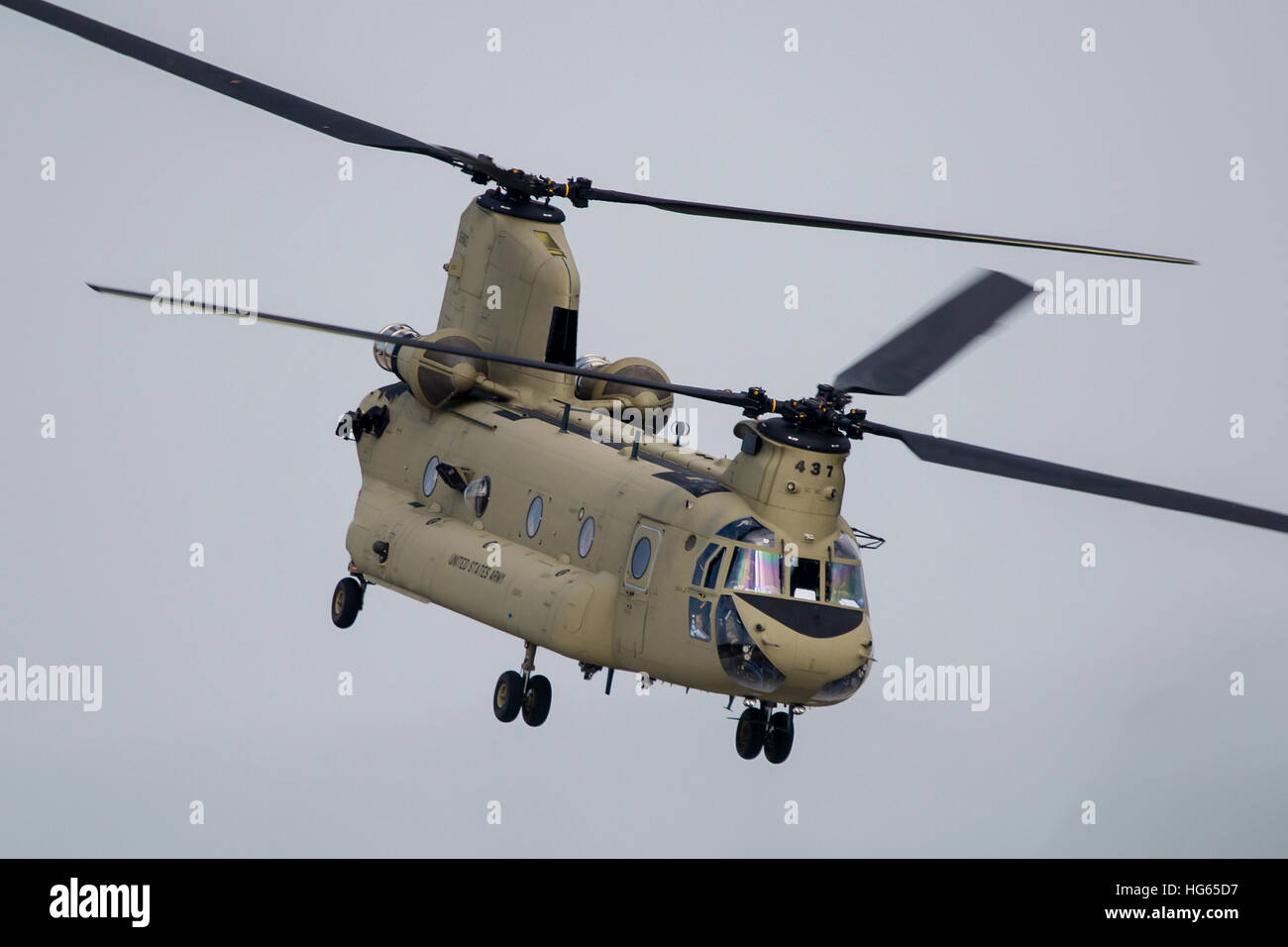 A U.S. Army CH-47F Chinook in Ansbach, Germany Stock Photo - Alamy