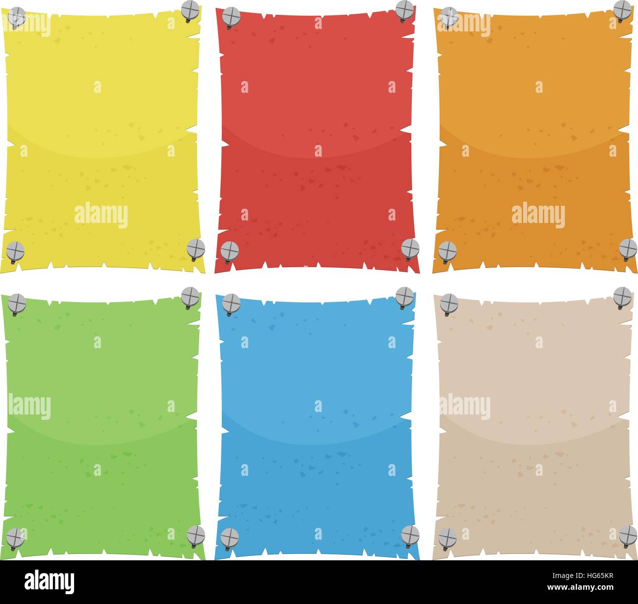 Paper template in six colors illustration Stock Vector Image & Art - Alamy