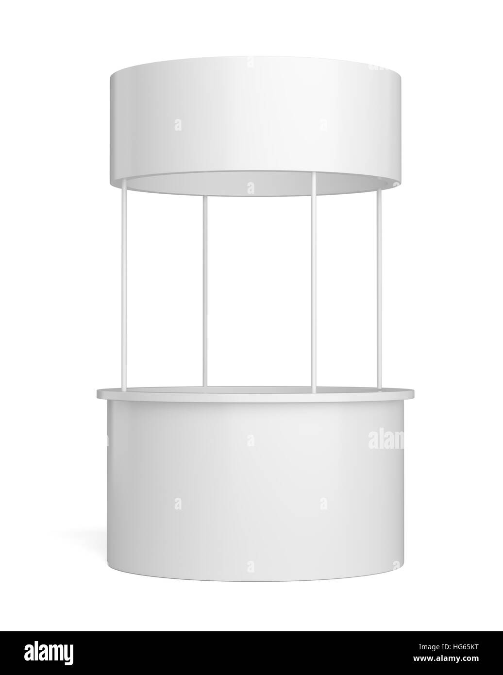 White round POS POI advertising retail stand Stock Photo - Alamy