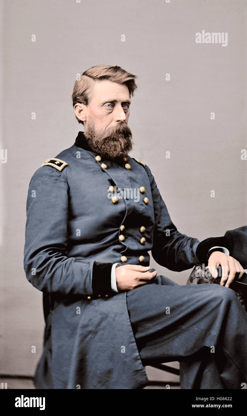Major General Jefferson C. Davis of the Union Army, circa 1860 Stock ...