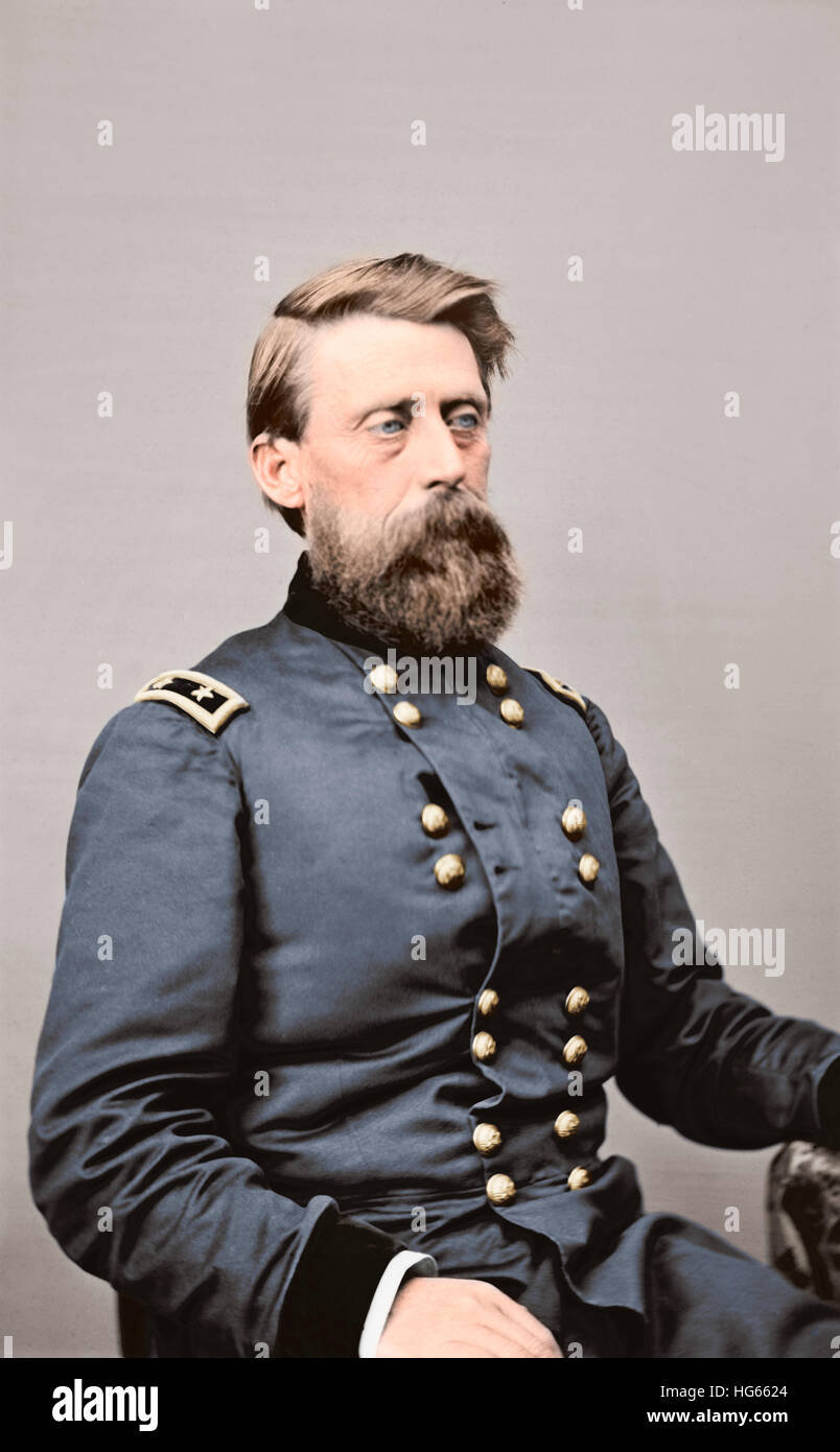 Major General Jefferson C. Davis of the Union Army, circa 1860 Stock ...