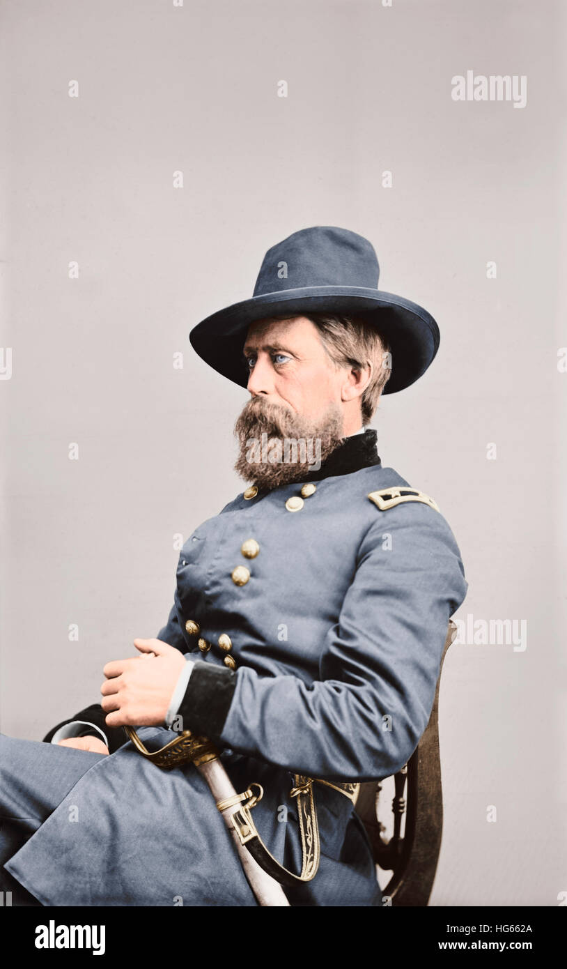Major General Jefferson C. Davis of the Union Army, circa 1860 Stock ...