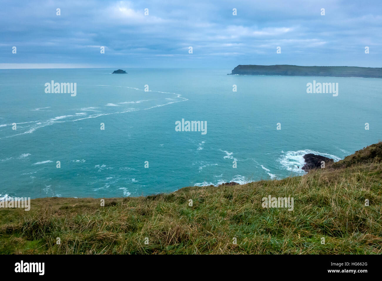 Rumps Point on the north coast of Cornwall Stock Photo - Alamy