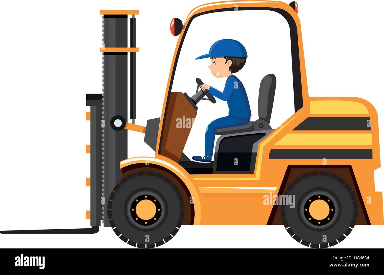Forklift driver Stock Vector Images - Alamy