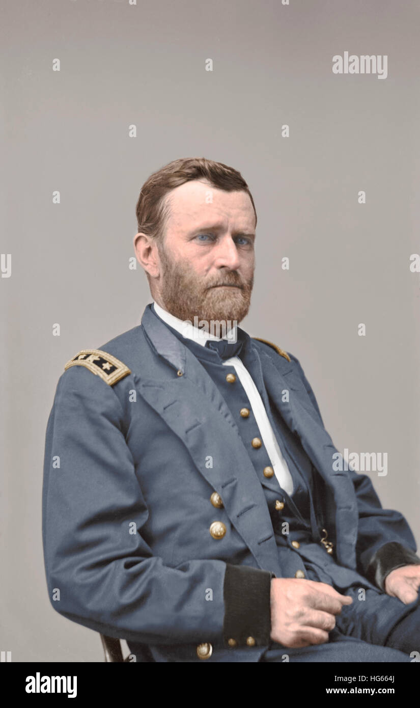 General Ulysses S. Grant of the Union Army Stock Photo - Alamy