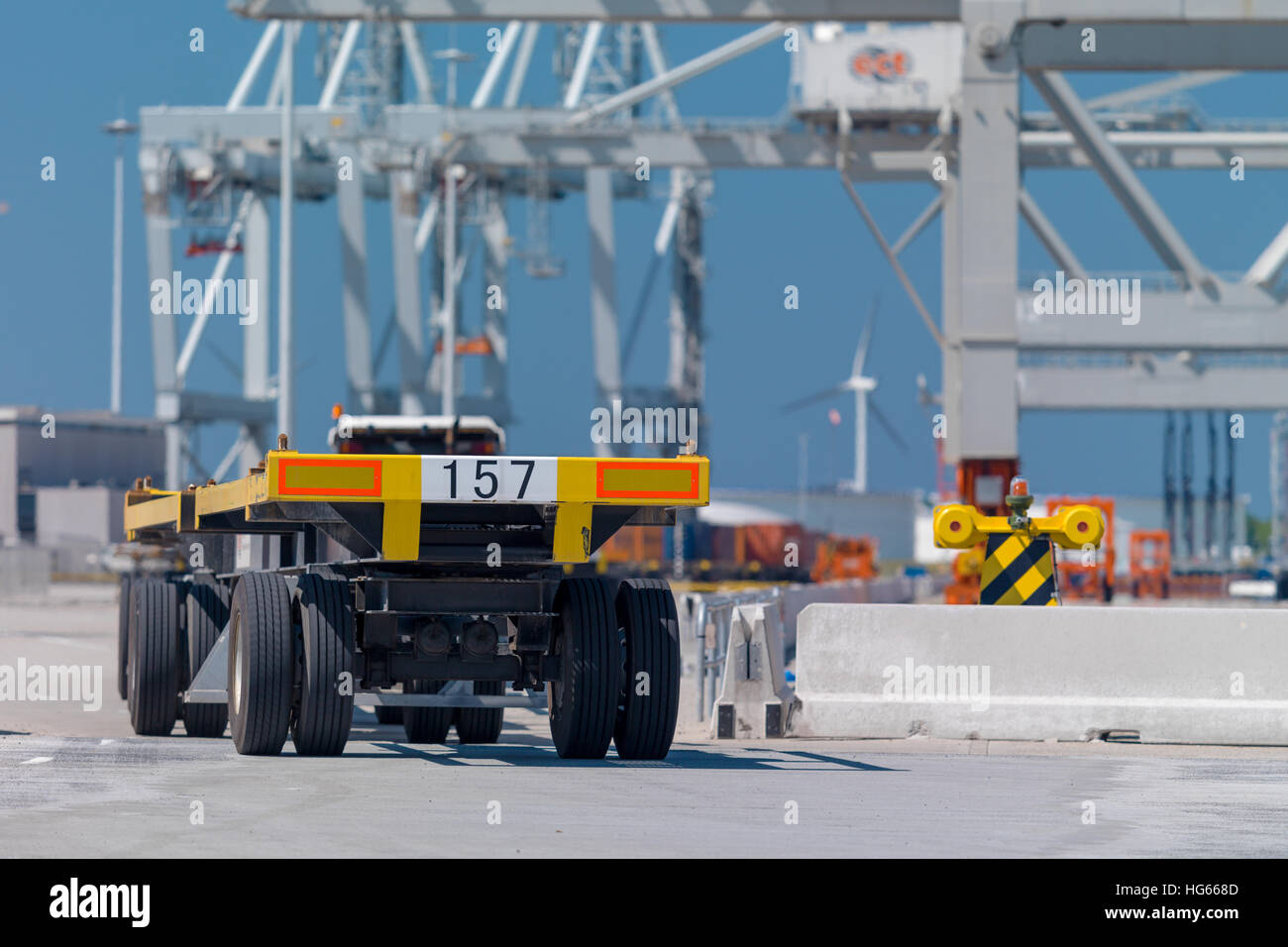 Harbor Terminal Container Stock Photo - Alamy