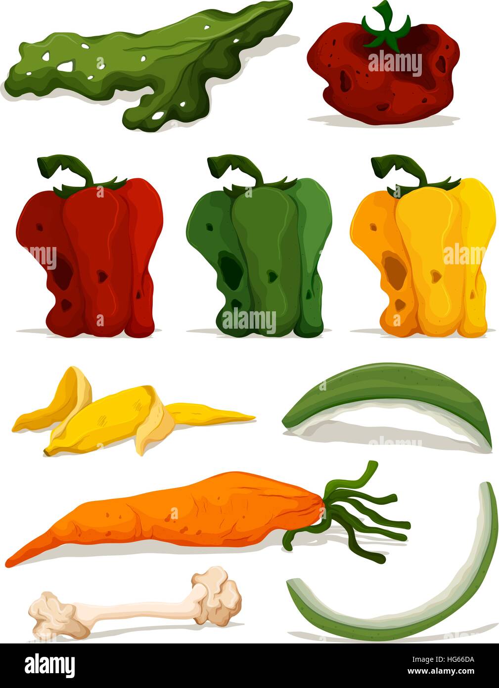 Rotten Vegetables Drawing