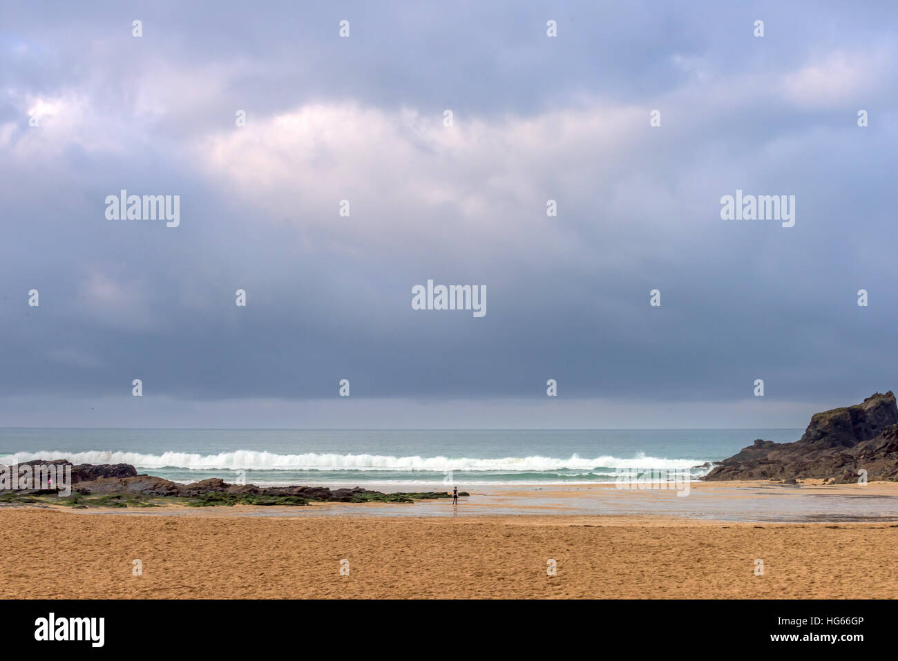 Trevone Bay Beach High Resolution Stock Photography and Images - Alamy