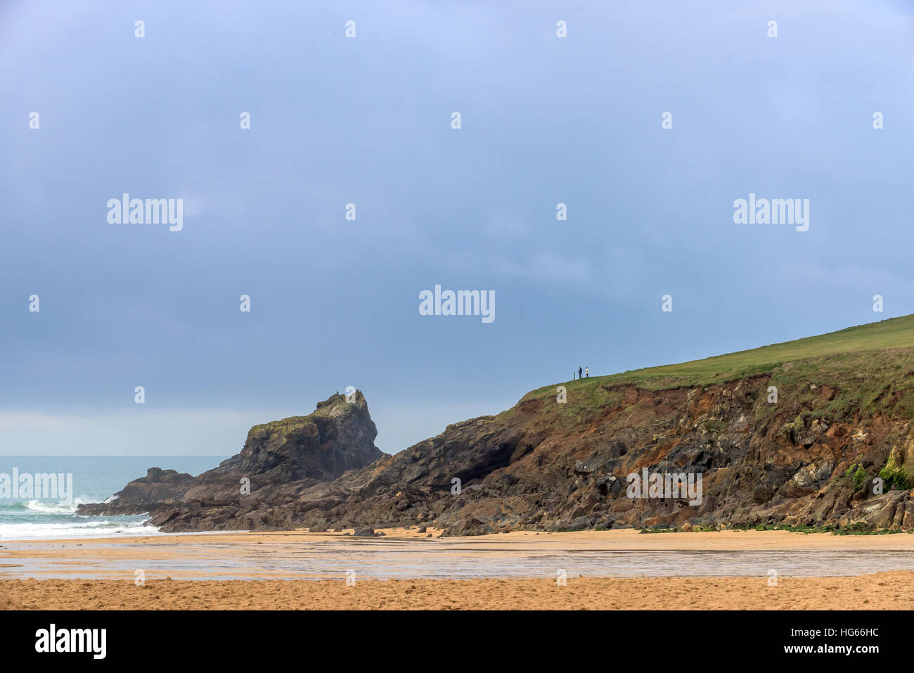 Trevone Bay in Cornwall Stock Photo - Alamy