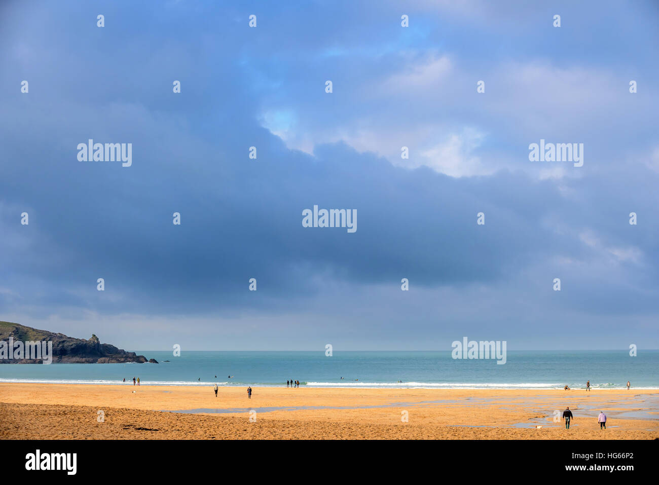 Harlyn Bay in Cornwall Stock Photo - Alamy