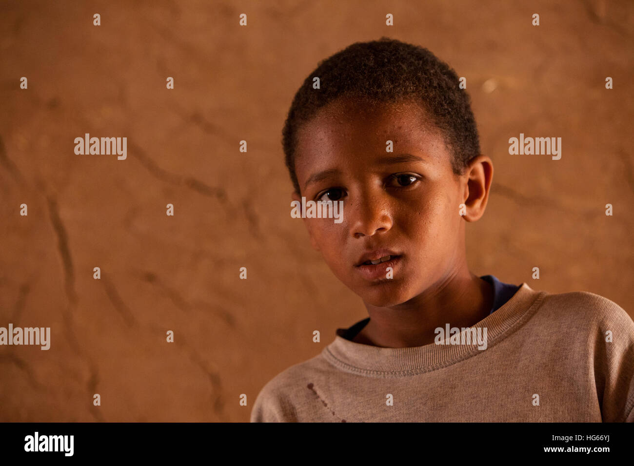 Ksar Elkhorbat, Morocco. Young Afro-Berber Boy Stock Photo - Alamy
