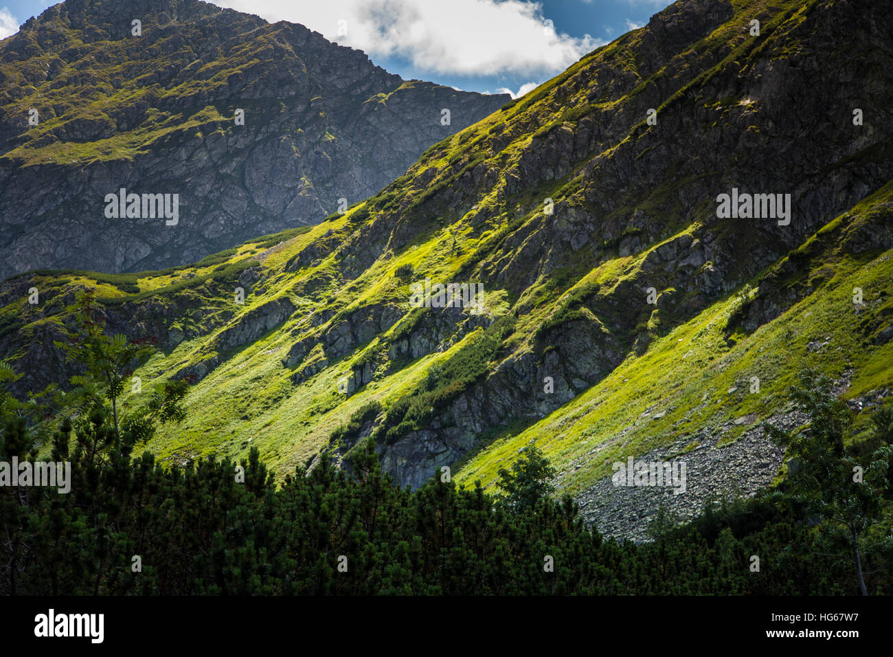 A beautiful mountain landscape above tree line Stock Photo - Alamy