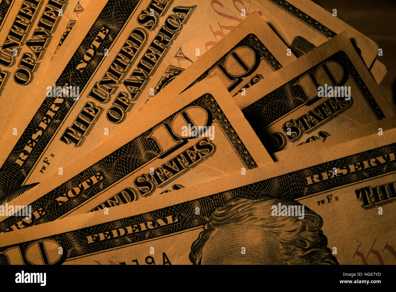 US dollar banknotes Stock Photo - Alamy