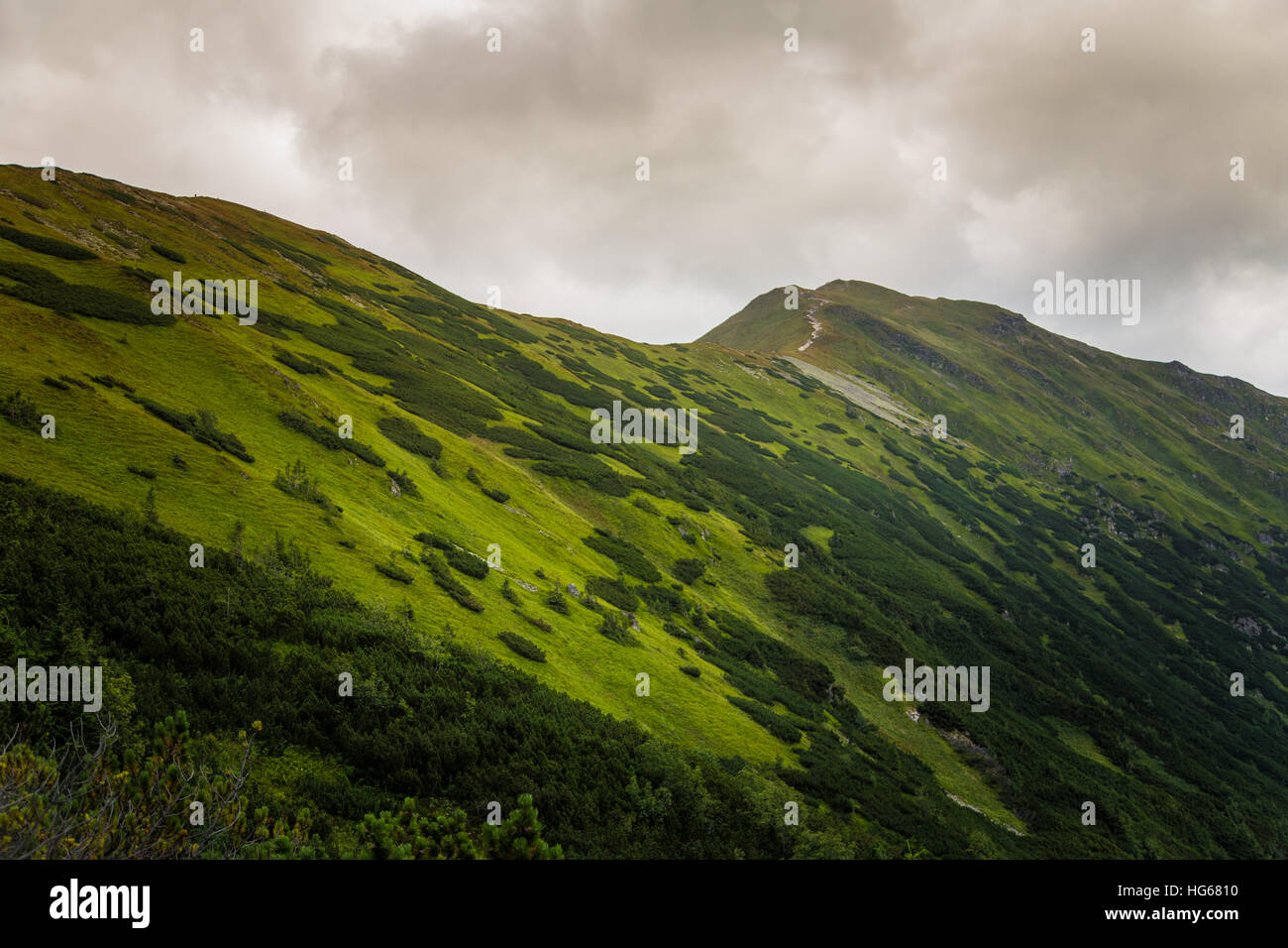 A beautiful mountain landscape above tree line Stock Photo - Alamy