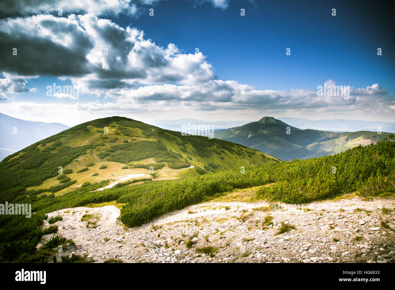 A beautiful mountain landscape above tree line Stock Photo - Alamy
