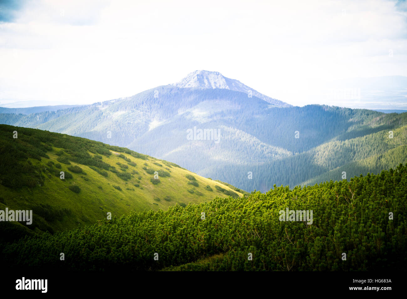 A beautiful mountain landscape above tree line Stock Photo - Alamy