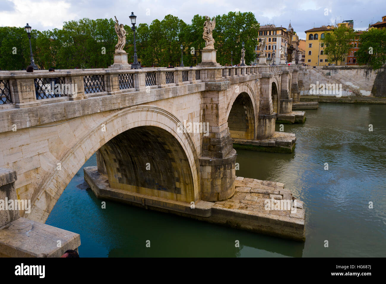 Roman bridge in rome hi-res stock photography and images - Alamy