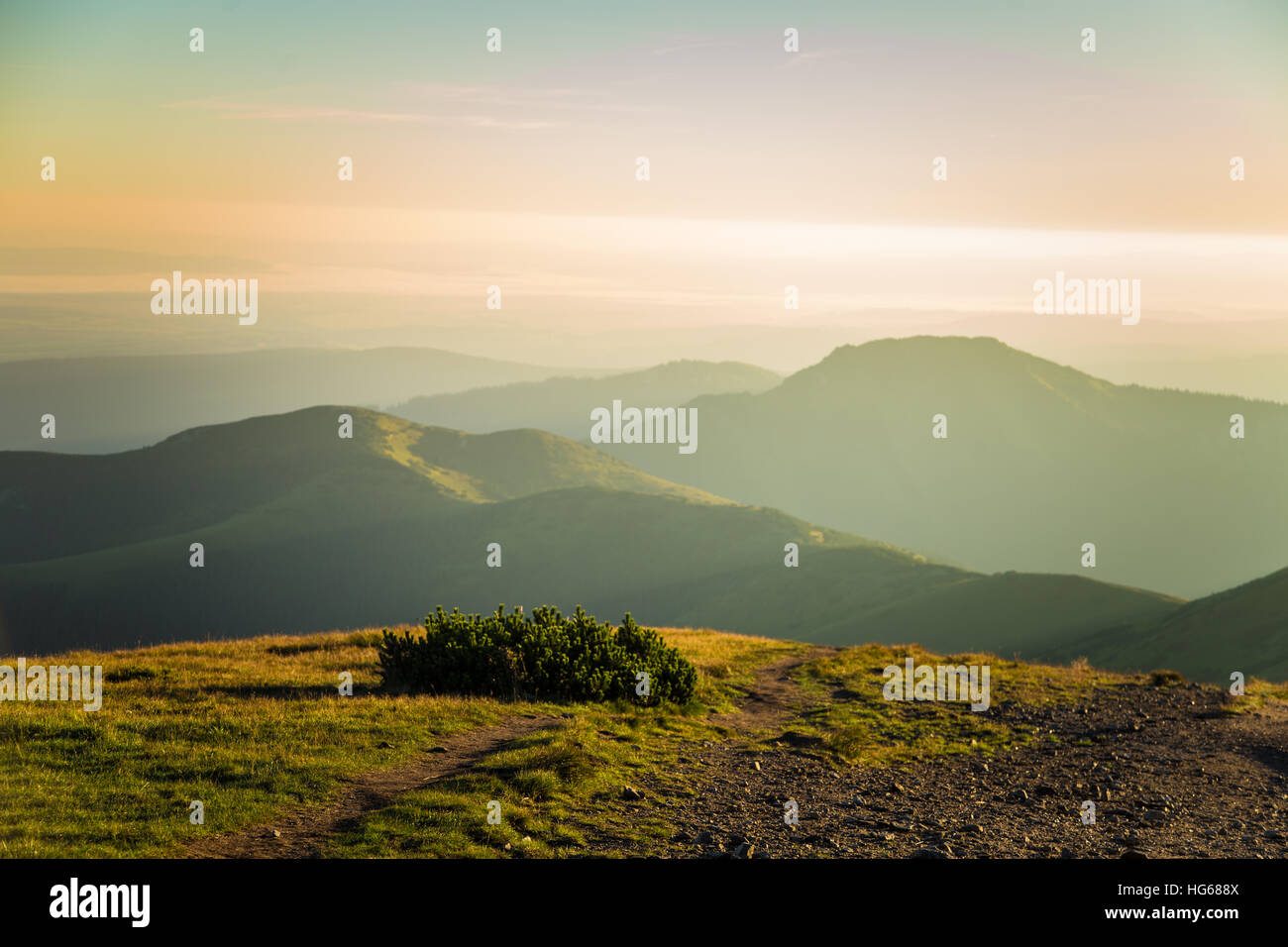 A beautiful mountain landscape above tree line Stock Photo - Alamy