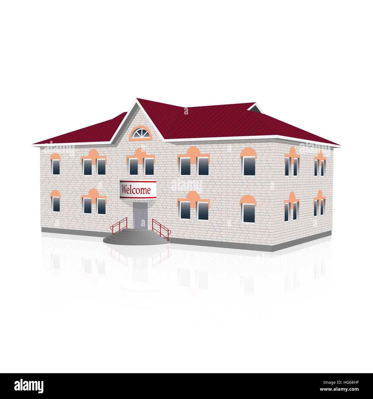 Contemporary office building Cut Out Stock Images & Pictures - Alamy