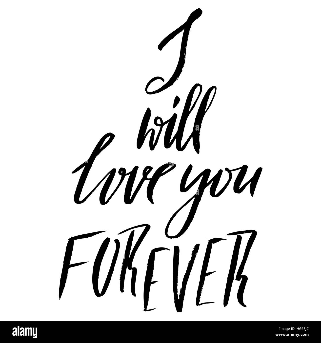 Hand Lettered Inspirational Quote Hand Brushed Ink Lettering Modern