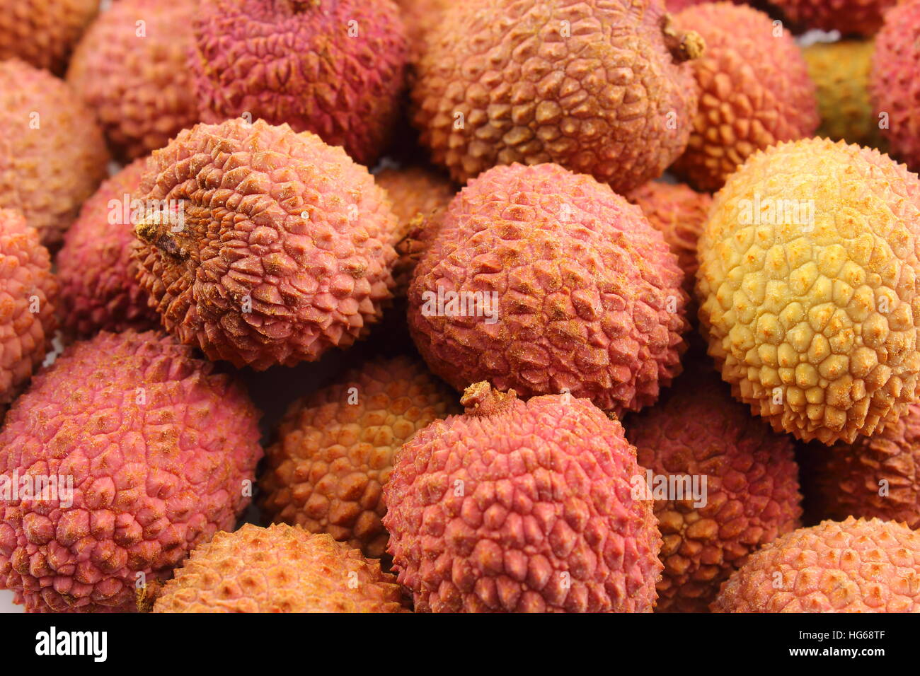lychee fruits closeup food background texture Stock Photo - Alamy