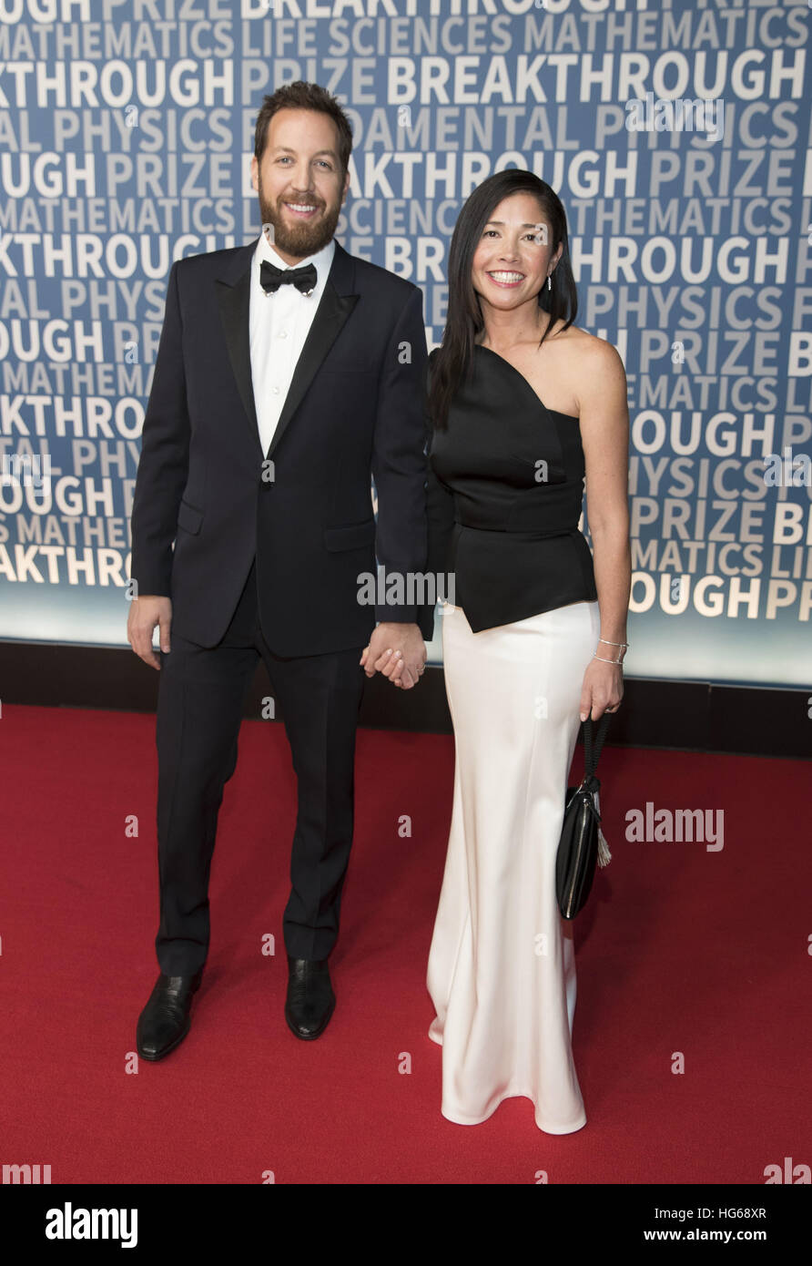 Red Carpet arrivals for the 2017 Breakthrough Prize awards at NASA Ames ...